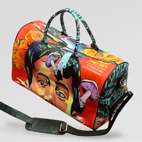 Tote&Carry | Bags | Mens Fashion Multi Colored Unique Duffle Bags Nwt ...